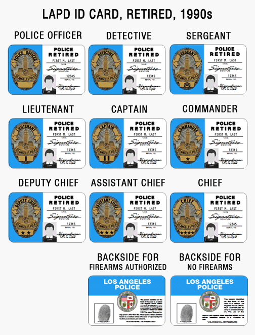 JoySinger's IDs - LAPD - Los Angeles Police Department
