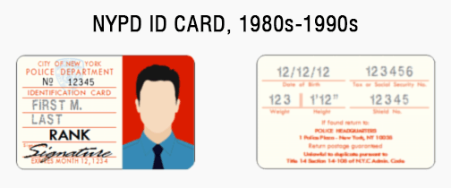 JoySinger's IDs - NYPD - New York Police Department