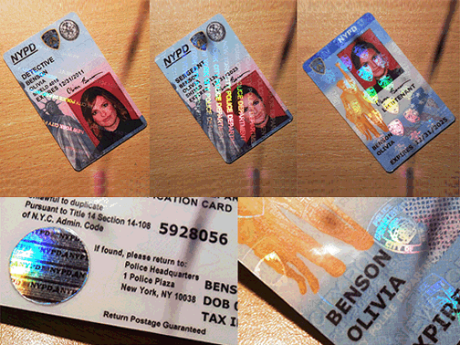 JoySinger's IDs - Olivia Benson NYPD ID cards and badge (from "Law ...